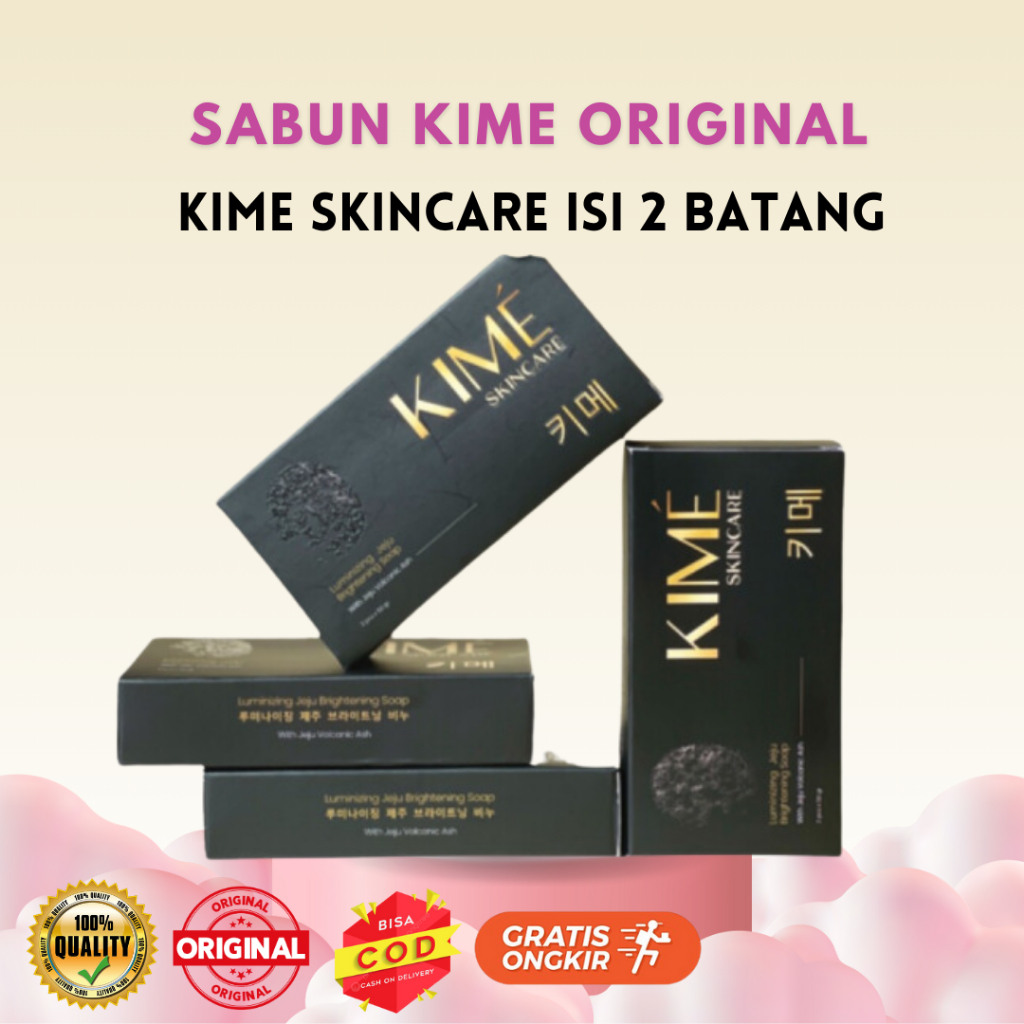 Jual isi 2 batang KIME BPOM Skin Care Original Luminizing Jeju Brightening Soap | Shopee Indonesia
