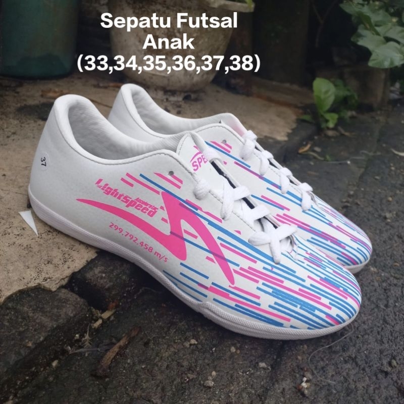 Jual Sepatu Futsal Anak 33 s/d 38 Rebon Putih Ping | Shopee Indonesia