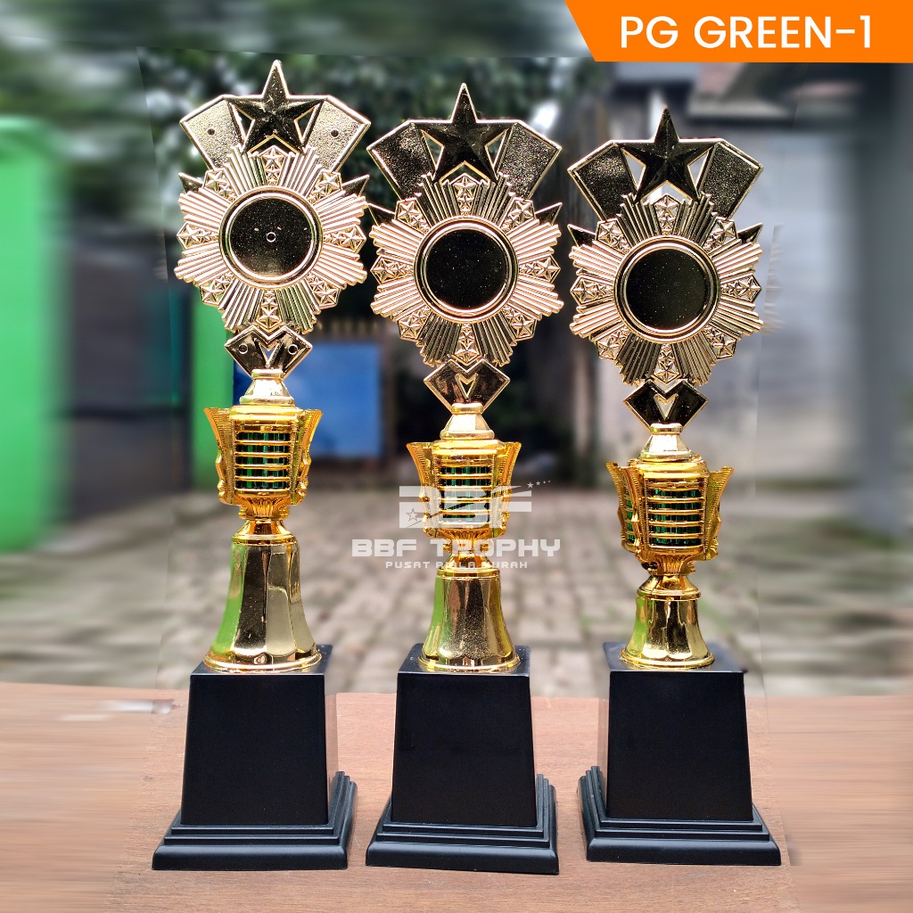 Jual Piala Set Pagoda Hijau PG GREEN-1 Juara 1-2-3 | Shopee Indonesia