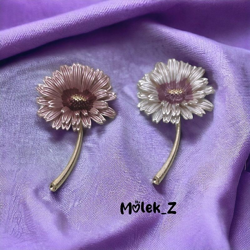 Jual Brooch Bross unik 3D Bunga Daisy Mewah Bros Hijab Kebaya Baju ...