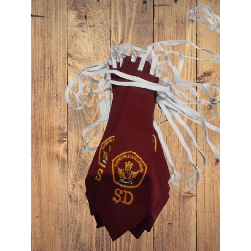 Jual dasi sekolah SD bordir laki_laki minimal order 20 pcs | Shopee ...