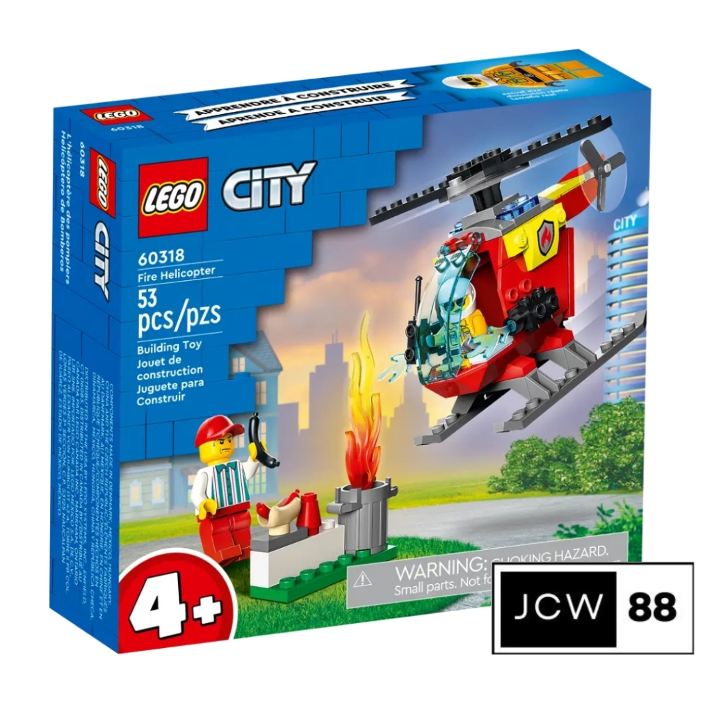 Jual Lego 60318 City Fire Helicopter mainan anak helikopter pemadam ...