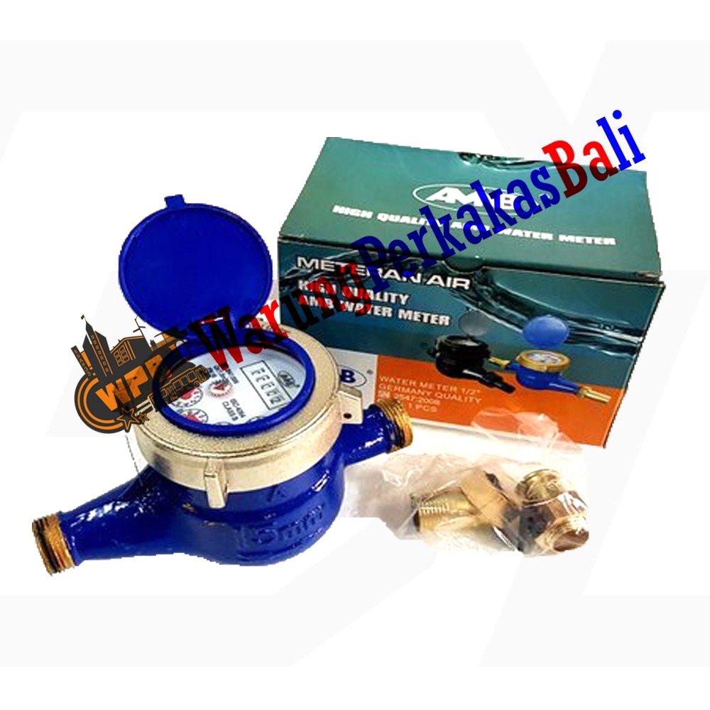 Jual AIMB Meteran Air Body Besi 1/2 Inch SNI Meteran Air PDAM 4 Jarum ...
