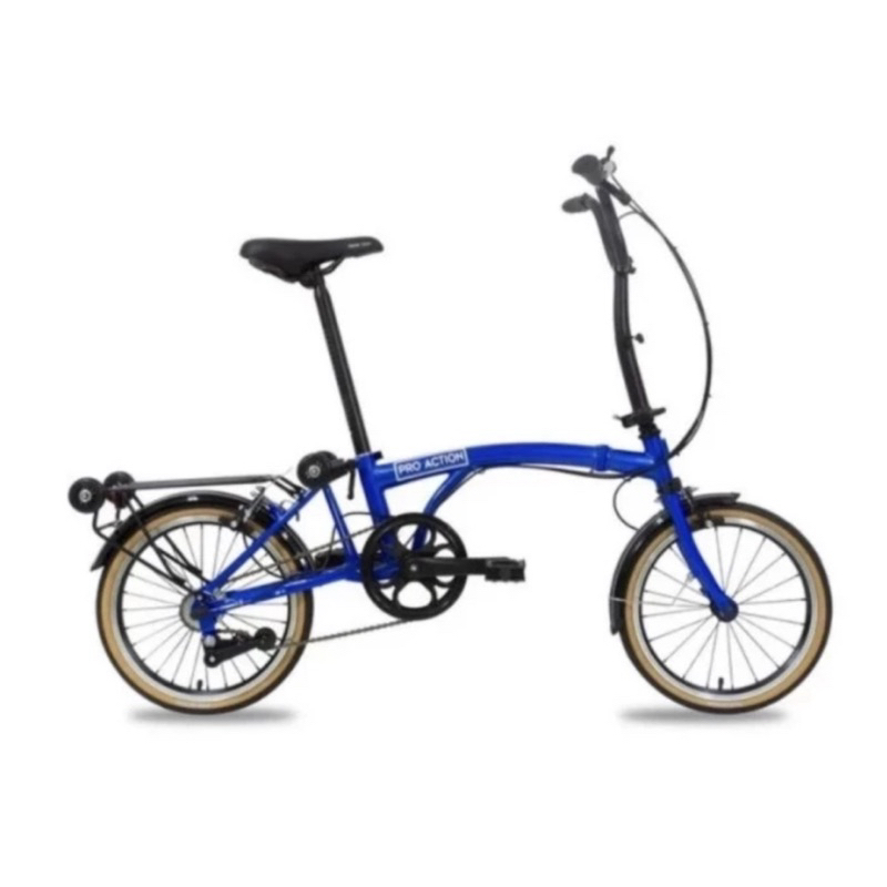 Jual sepeda lipat Folding bike pro action parrot 3 Speed not pikes ...