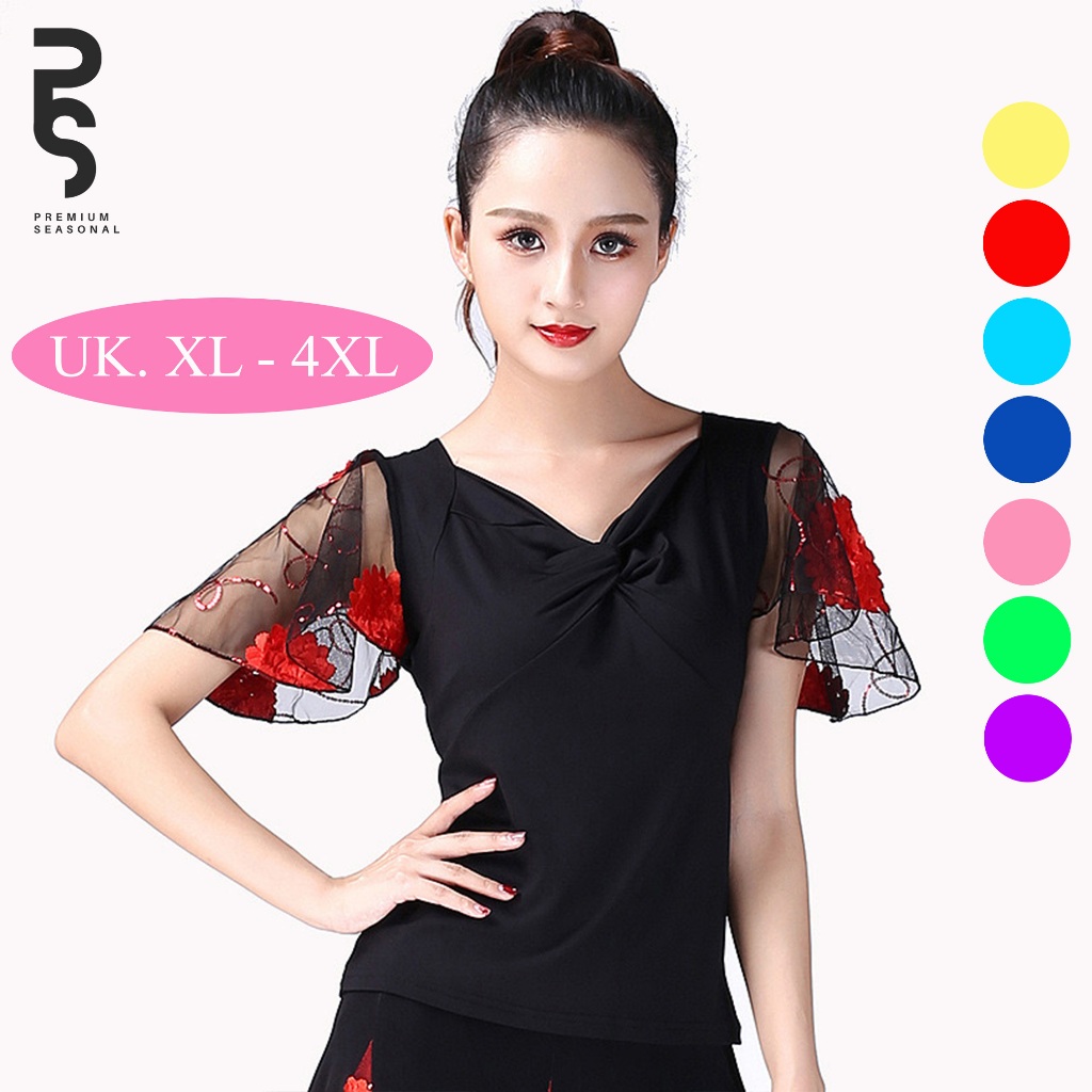 Jual Atasan Viola - Baju Wanita Spandex Tari / Line Dance / Dansa ...