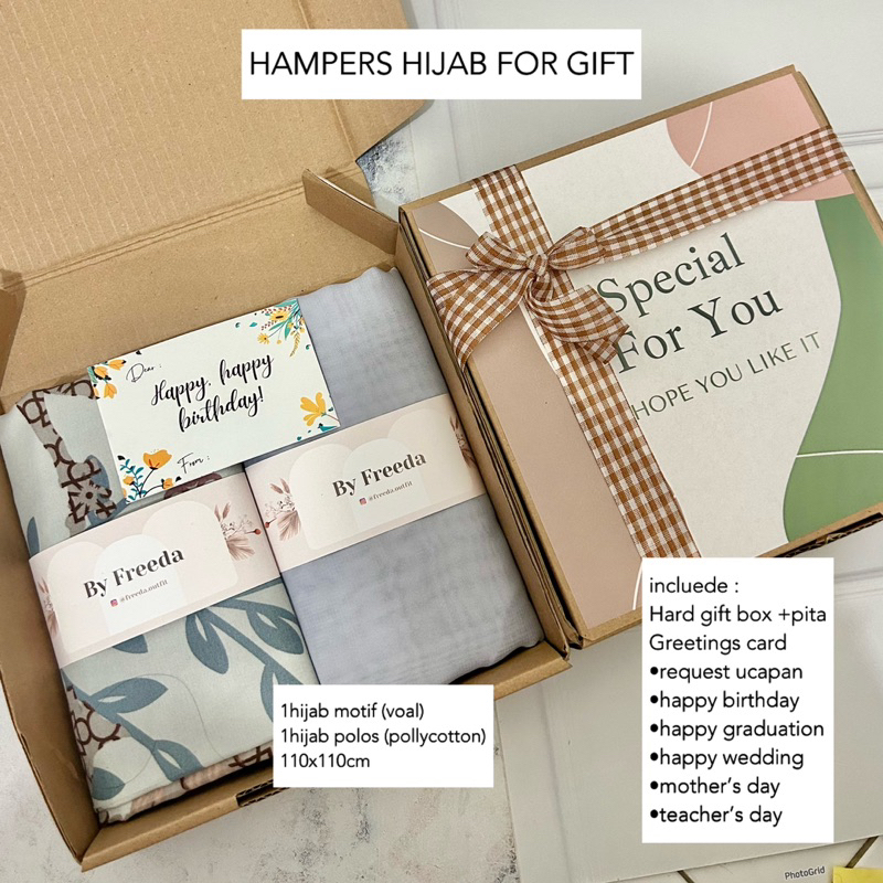 Jual gift box hampers hijab | wedding hampers, birthday hampers ...