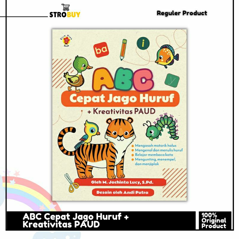 Jual Buku ABC Cepat Jago Huruf + Kreativitas PAUD | Shopee Indonesia