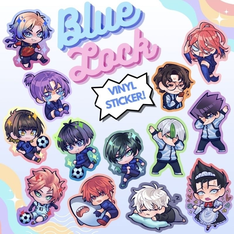 Jual Blue Lock Sticker! (Isagi, Bachira, Rin, Sae, Kaiser, Reo, Nagi ...