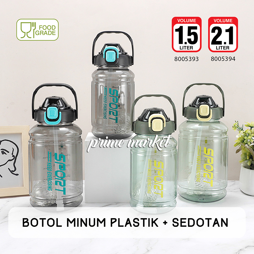 Jual Botol Minum Sedotan 1500ml Botol Plastik Sedotan 2000ml Botol ...