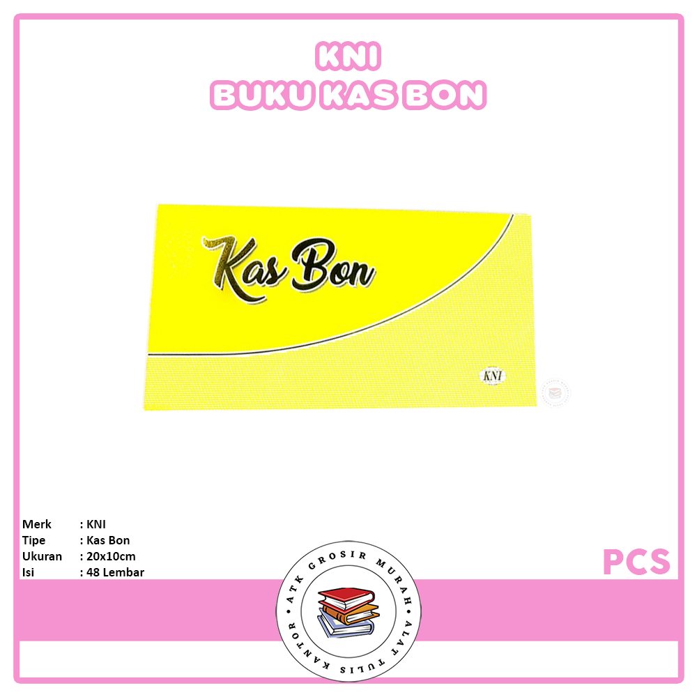Jual KNI - Buku Nota Kwitansi Kas Bon - Pcs | Shopee Indonesia