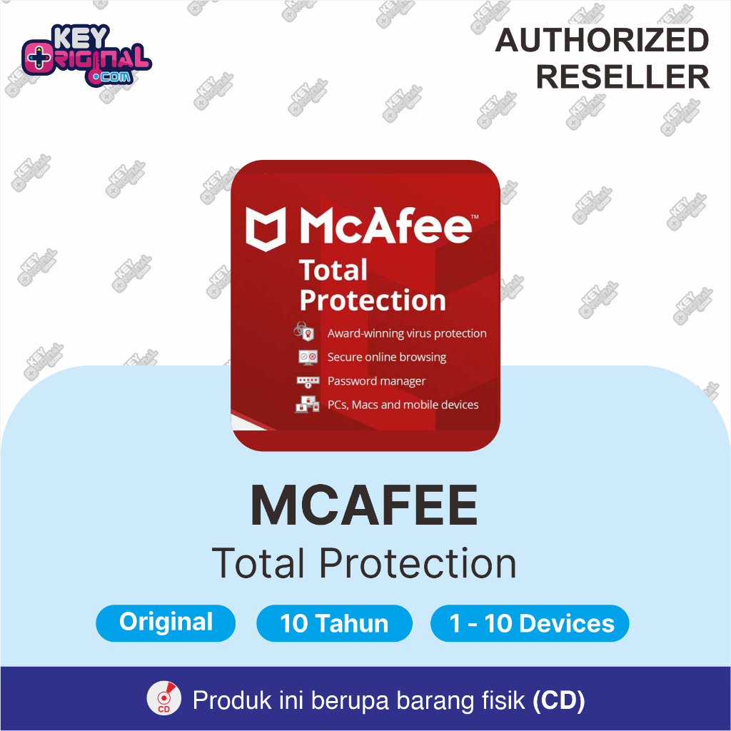 Jual MCAFEE TOTAL PROTECTION | ANTIVIRUS PC/MAC | ORIGINAL - 10 TAHUN | Shopee Indonesia
