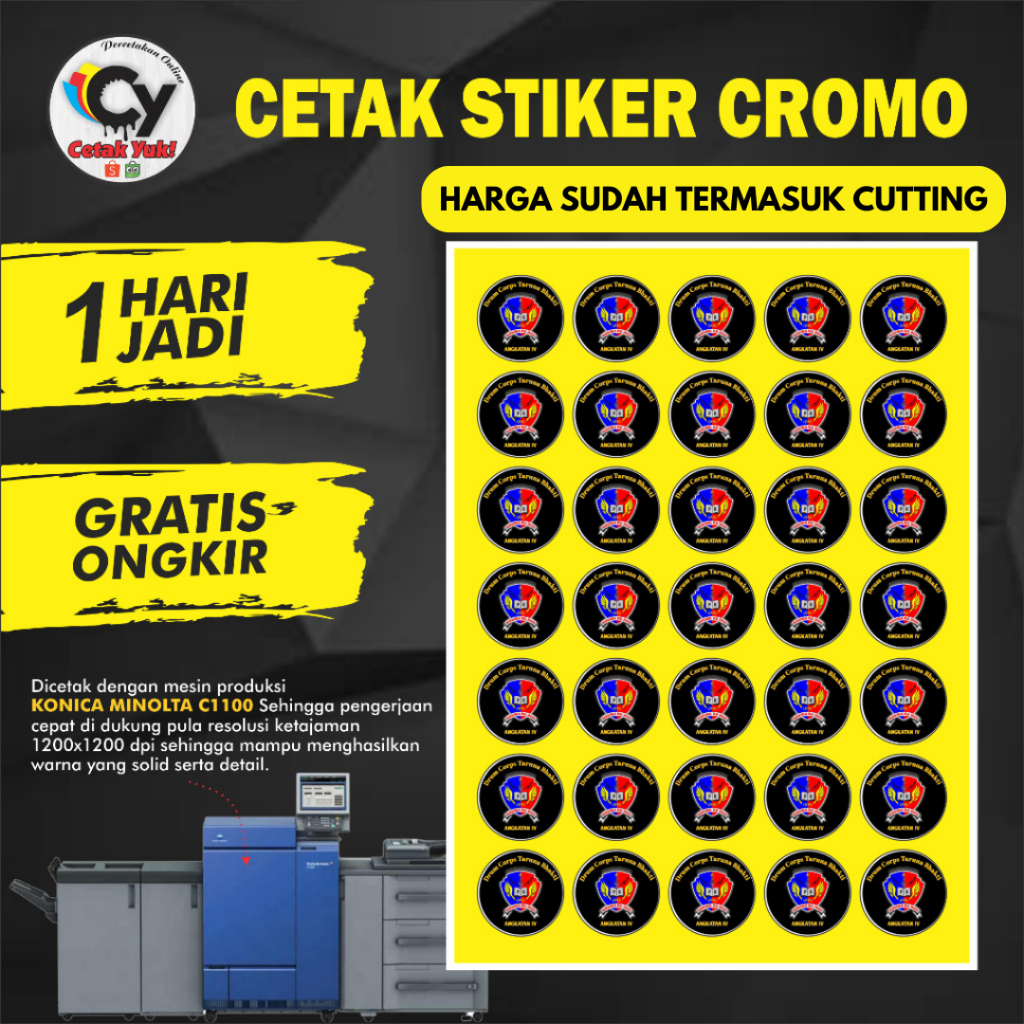 Jual Cetak Stiker Kromo A3+/ Print stiker cromo / Cetak Stiker Bontak ...
