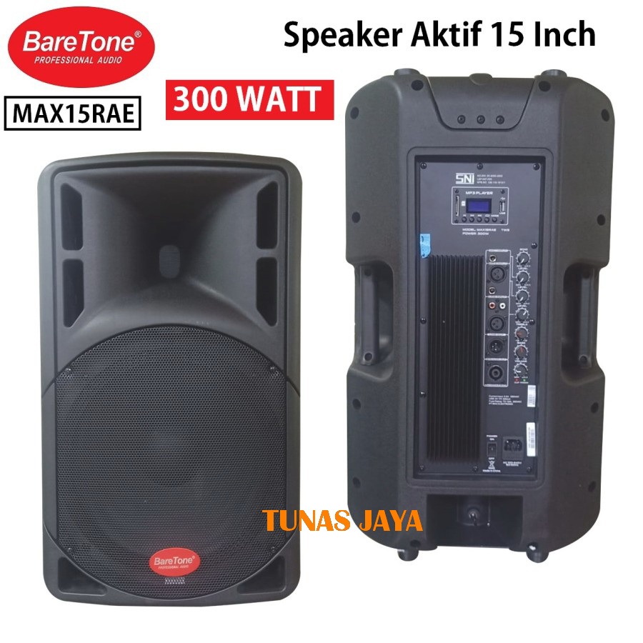 Jual SPEAKER AKTIF BARETONE MAX15RAE MAX 15RAE 1 SET ORIGINAL | Shopee ...