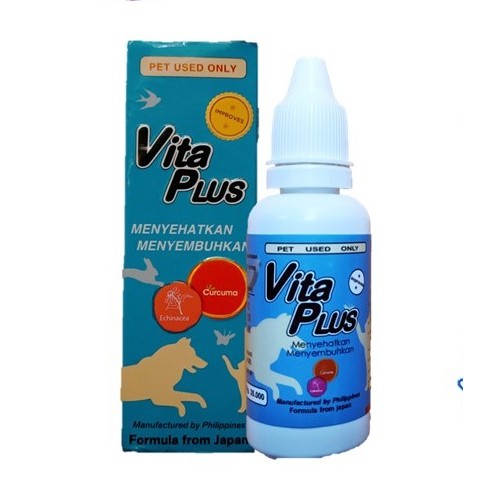 Jual Vita Plus Vitamin Hewan 30 Ml - Vitamin Kucing, Anjing, Burung, Ayam dll | Shopee Indonesia