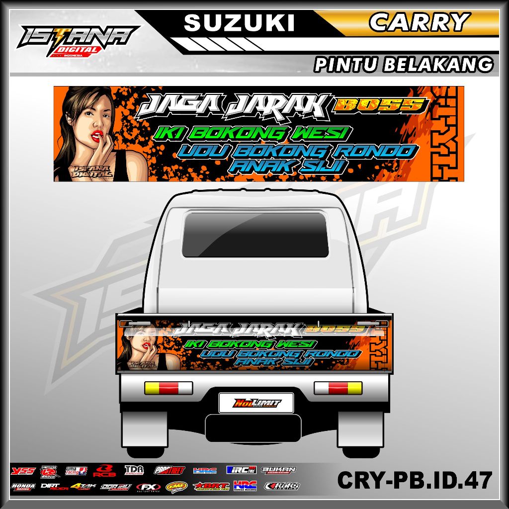 Jual Stiker Pintu Belakang Pick Up CARRY - Sticker Variasi Pintu ...