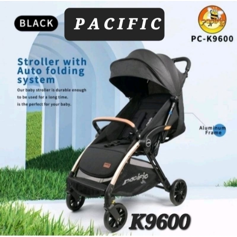 Jual Stroller Pacific K9600 Automatic Fold | Shopee Indonesia