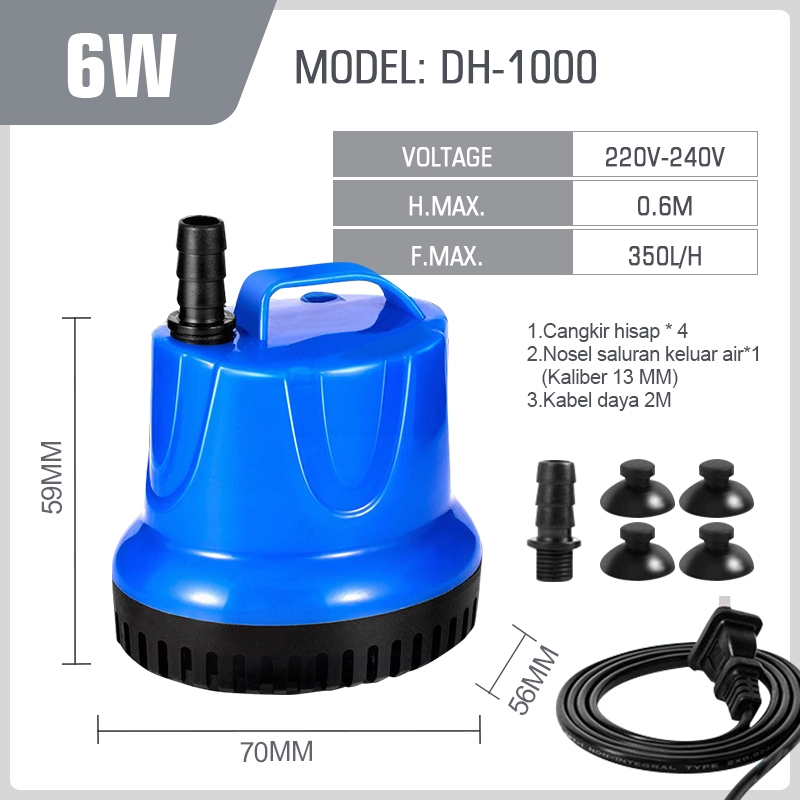 Jual Pompa Hisap aquarium, pompa celup aquarium, Pompa Air Celup ...