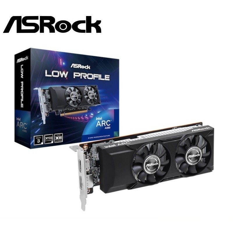 Jual VGA ASRock Intel Arc A380 Dual Fan 6GB GDDR6 VGA Card Low Profile ...