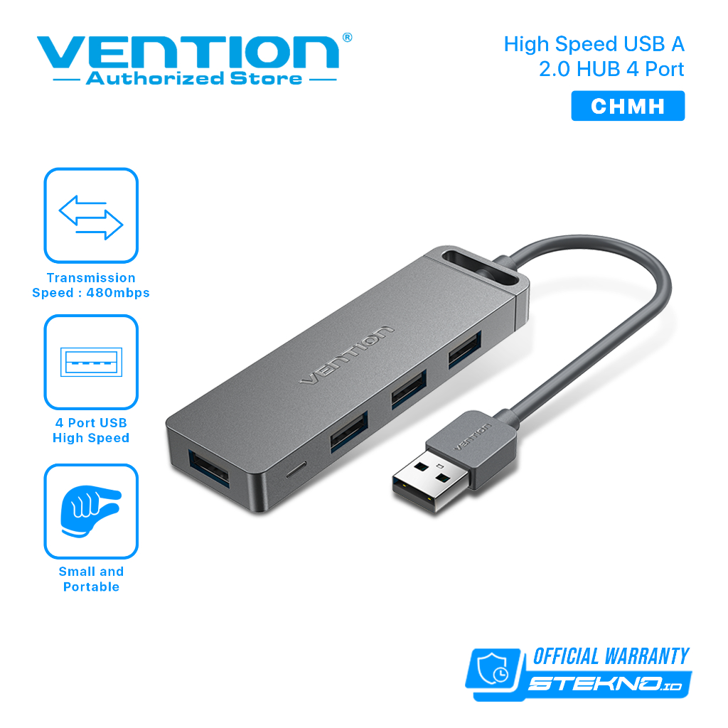 Jual Usb HUB Vention 4 Port Usb 3.0 2.0 High Speed Power Adapter OTG | Shopee Indonesia