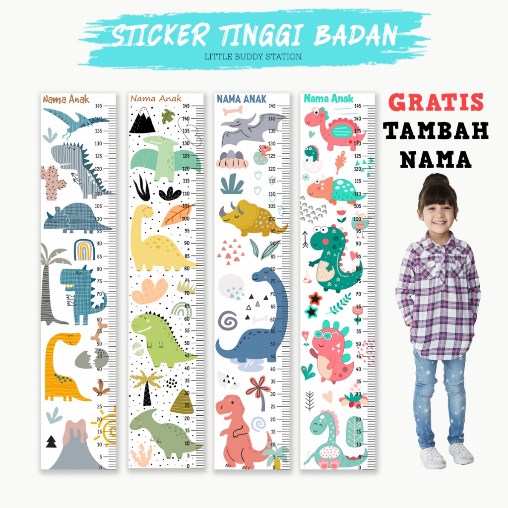 Jual Stiker Pengukur Tinggi Badan Anak SD Dinding Aesthetic - Custom ...