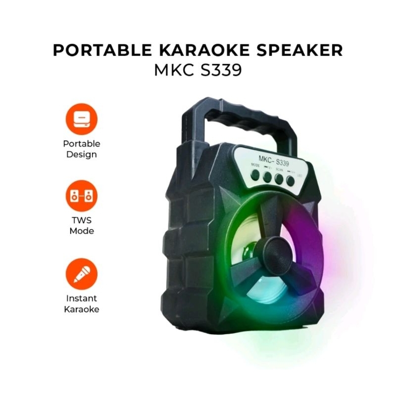 Jual Speaker MKC -S339 MODEL TERBARUU HARGA MURAH KULUTAS OK BONUS MIC ...