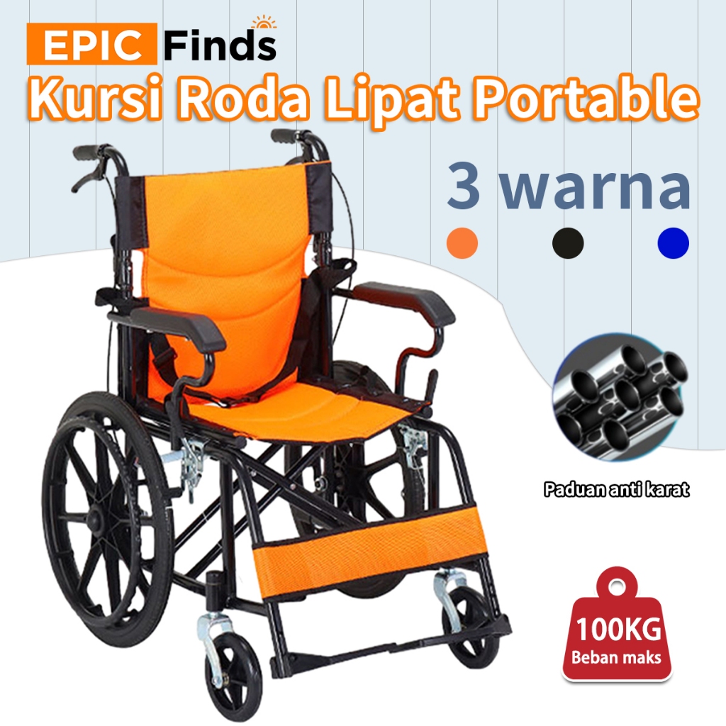 Jual EF Kursi Roda Travel Standard Rumah Sakit Kursi Roda Lipat Kursi ...