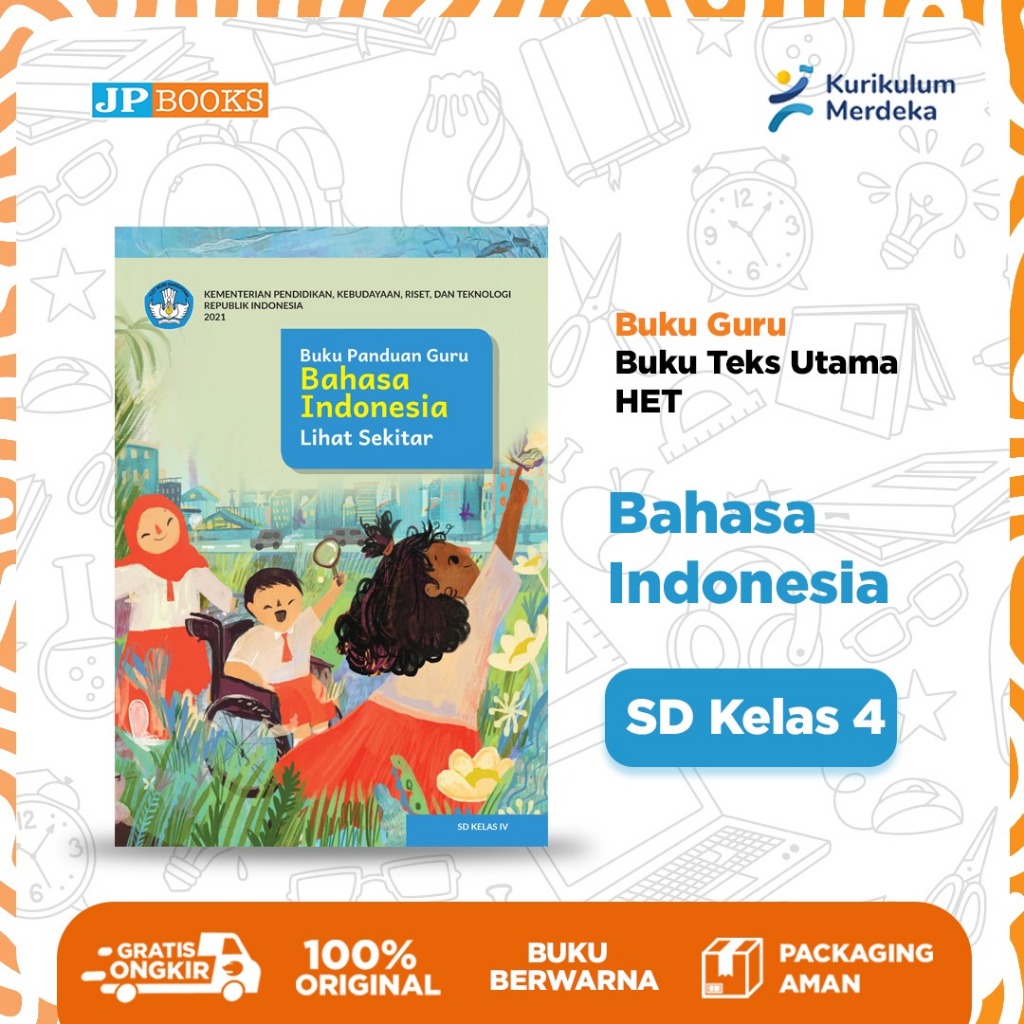 Jual JP Books – Buku Guru Teks Het Kurmer Sekolah Bahasa Indonesia Sd Kelas 4 - Kurikulum ...