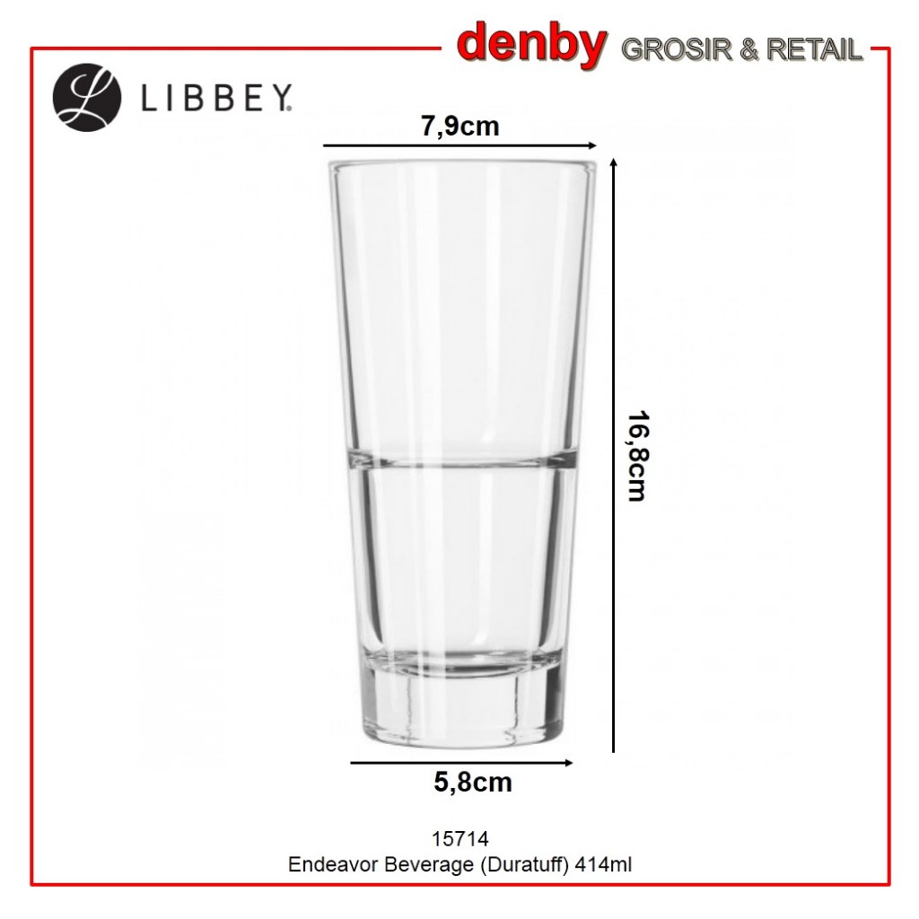 Jual Libbey Gelas 15714 Endeavor Beverage Duratuff 414ml | Shopee Indonesia