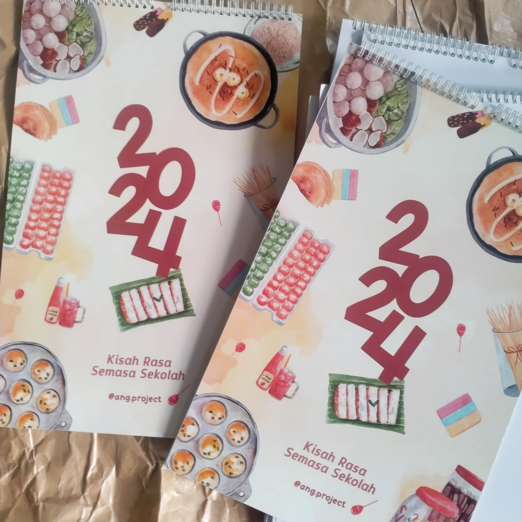 Jual Kalender Dinding 2024 Ilustrasi Jajanan Jadul 90-an | Shopee Indonesia