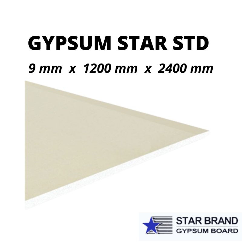 Jual Papan Gypsum STAR BRAND 9mm Std | Shopee Indonesia