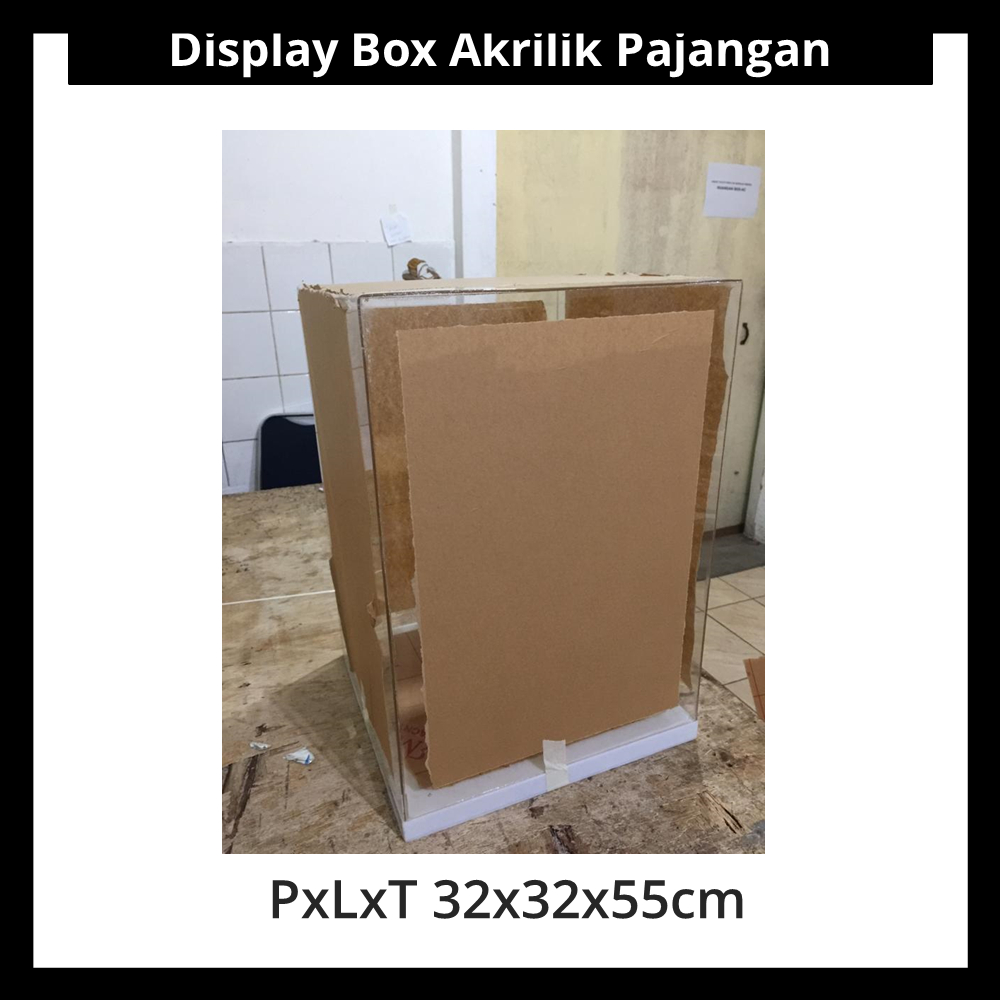 Jual Display Box Akrilik Pajangan PxLxT 32x32x55cm | Shopee Indonesia