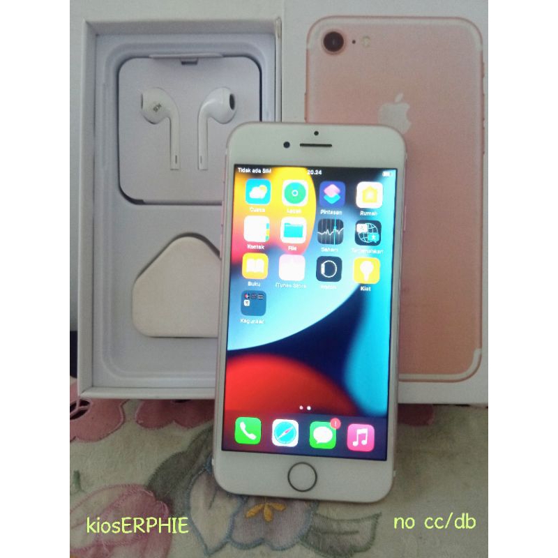 Jual iPhone 7 128GB Rose gold second | Shopee Indonesia
