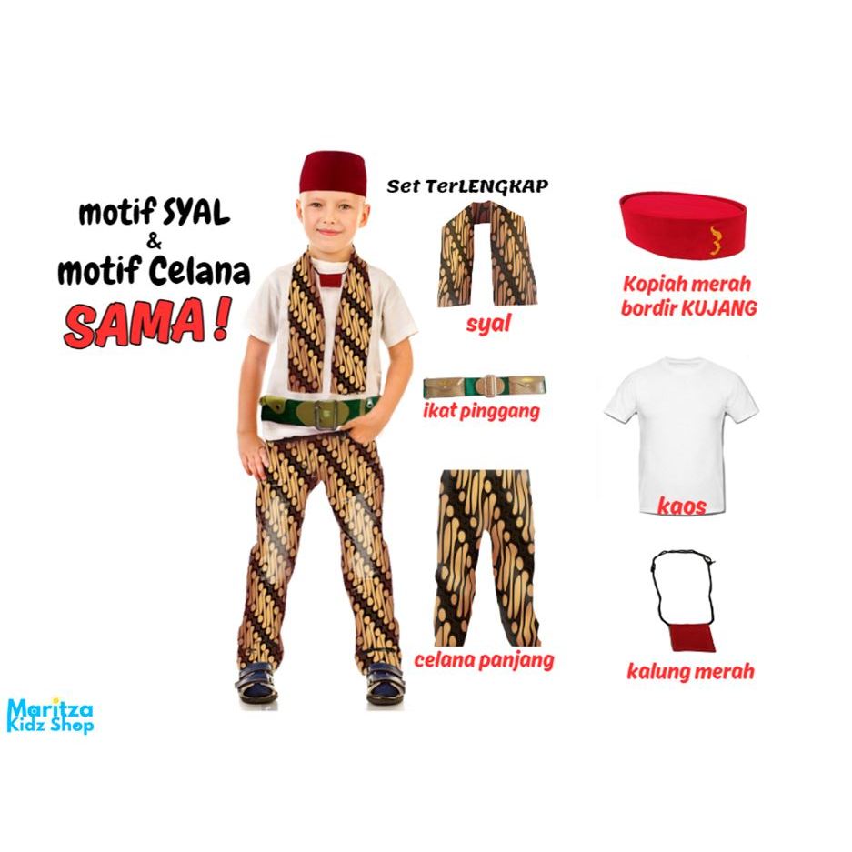 Jual Baju Kostum Adat Betawi Anak Si Pitung | Shopee Indonesia