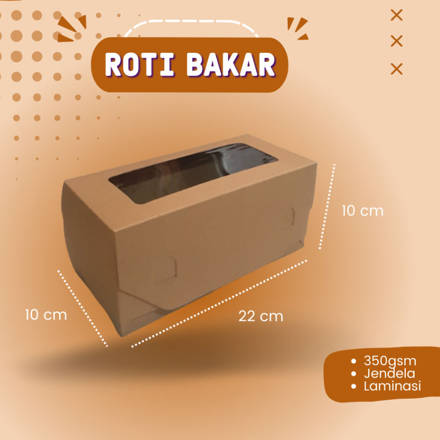 Jual Dus 22x10x10 dus roti / dus roti bakar / dus brownies / dus ...