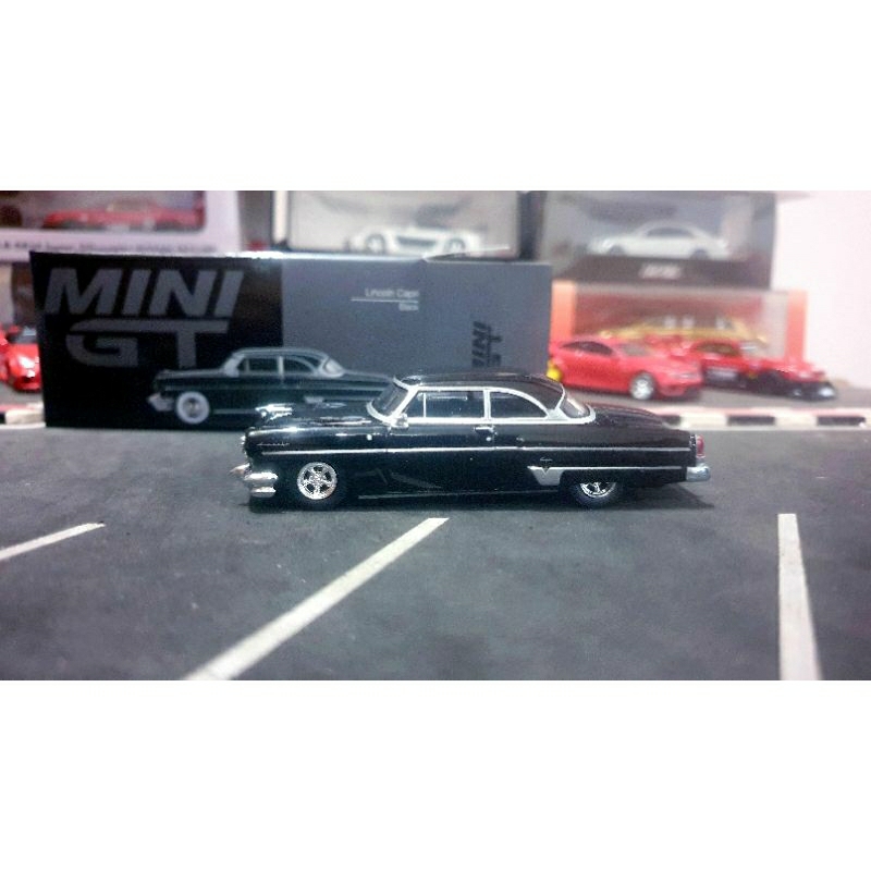 Jual Diecast Mini GT Lincoln Capri black no 448 Swap velg | Shopee ...
