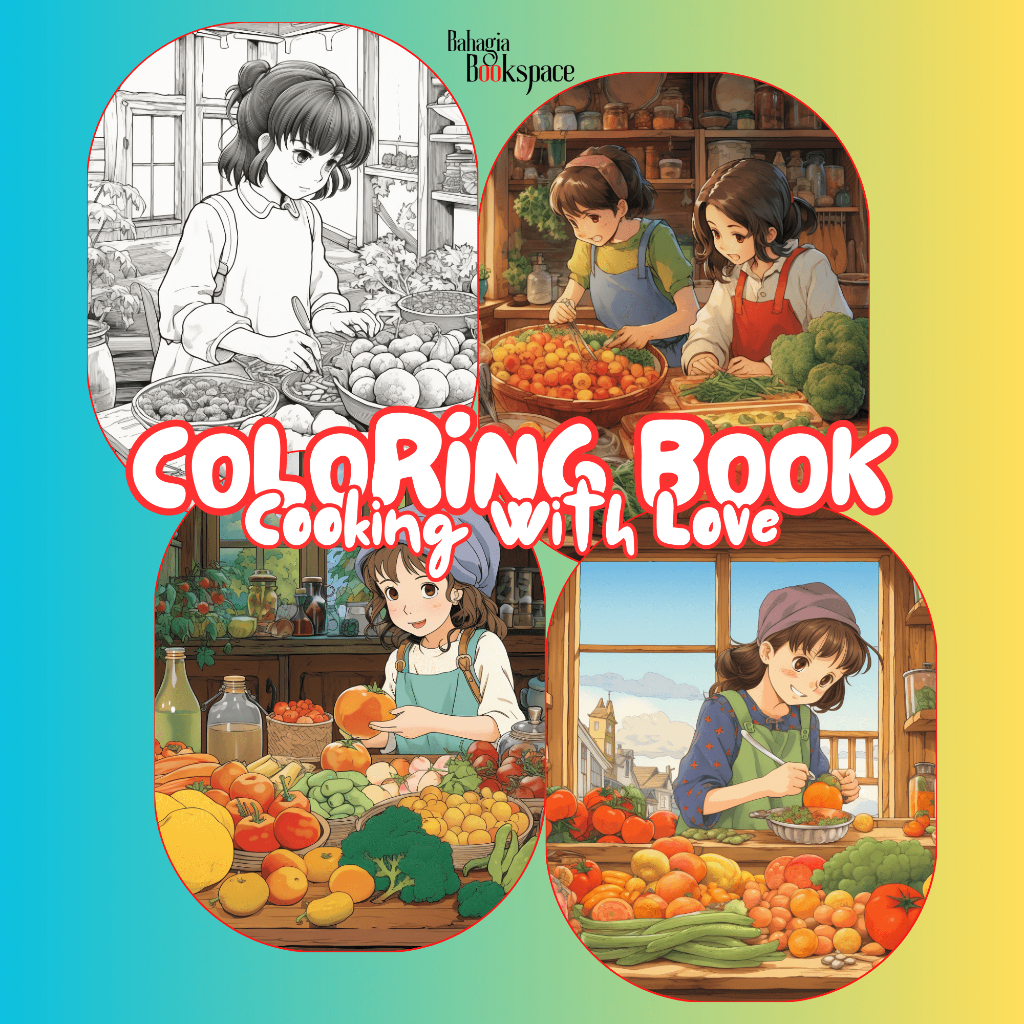Jual Cooking With Love Coloring Book | Shopee Indonesia