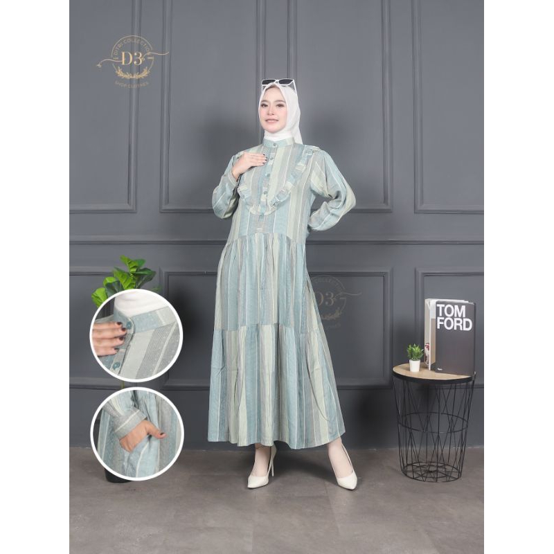 Jual DITRI- Aaqila Obral Gamis Lebaran Stok Sisa Gamis Motif (COD ...