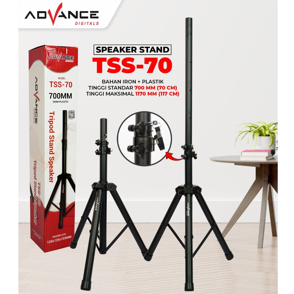 Jual Advance TSS-70 Stand Speaker Besi Tinggi 70CM Tiang Speaker Warna ...