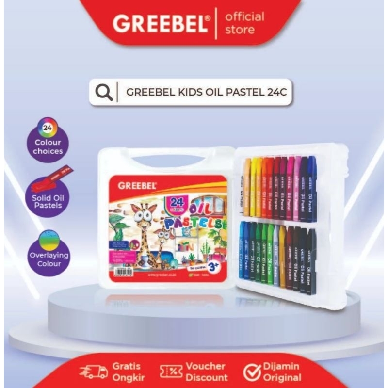 Jual GREEBEL Crayon 24 Warna / Oil Pastel Greebel 24 Warna | Shopee ...