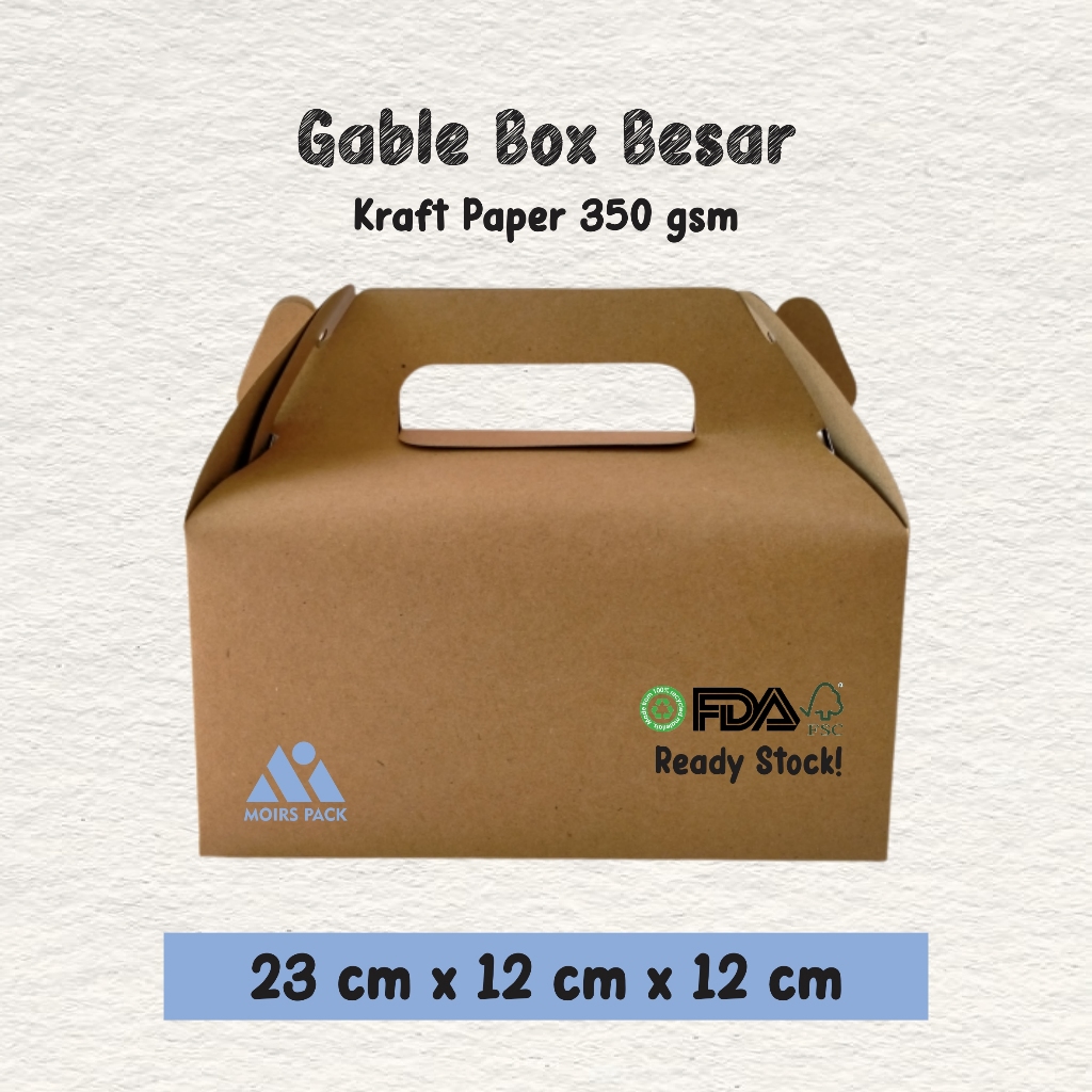 Jual Gable Box besar 23x12x12 cm tebal 350 gsm | Shopee Indonesia