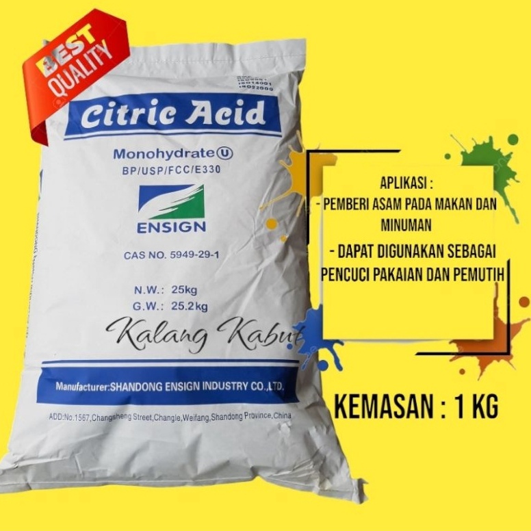 Jual PAKET LENGKAP Citrun Sitrun Asam Sitrat Citric acid food grade 1 ...