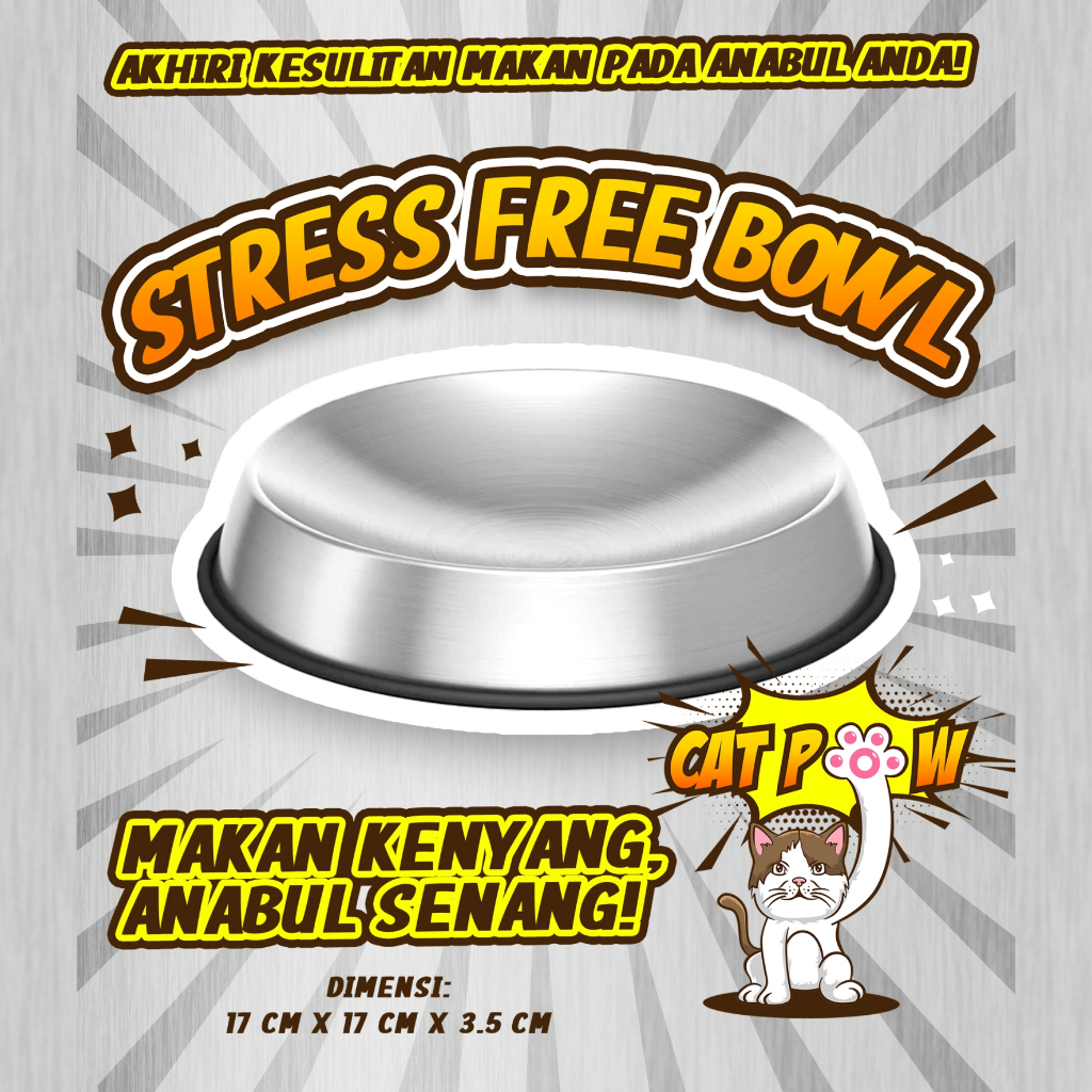 Jual Catpow Stress Free Bowl for Cat and Dog Mangkuk Piring Makanan ...