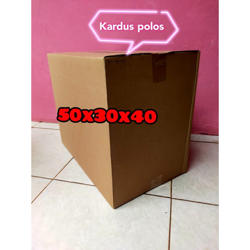 Jual kardus packing UK 50x30x40 kardus polos kardus packing kardus ...