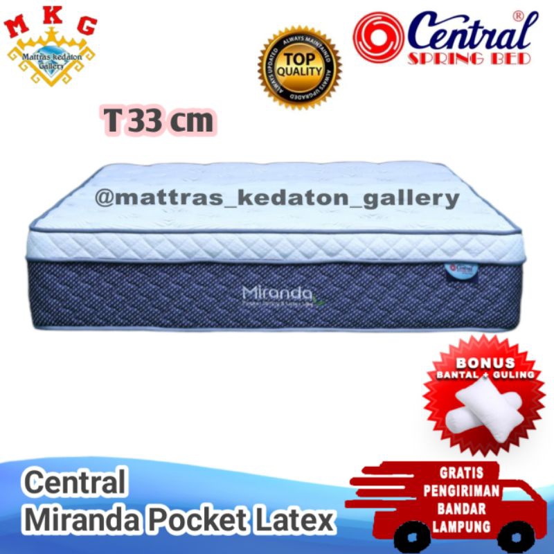 Jual kasur Central Miranda Pocket Latex - Kasur central springbed ...