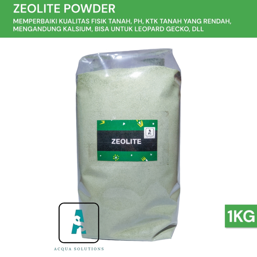 Jual Zeolit Powder Media Tanam Alas Reptil Gecko 1Kg | Shopee Indonesia