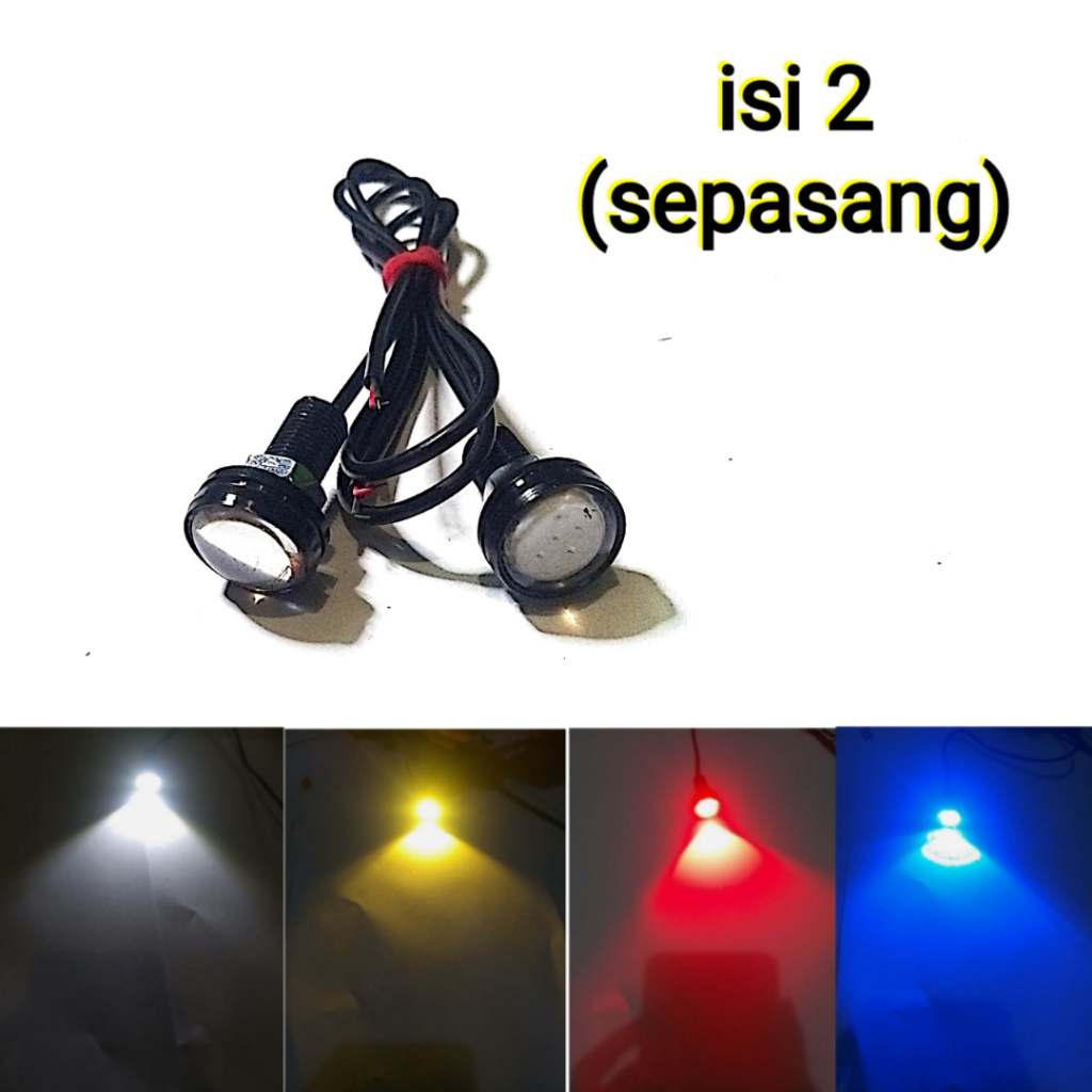 Jual LED mata elang eagle eye 23 mm Lampu led variasi motor mobil 12 volt | Shopee Indonesia