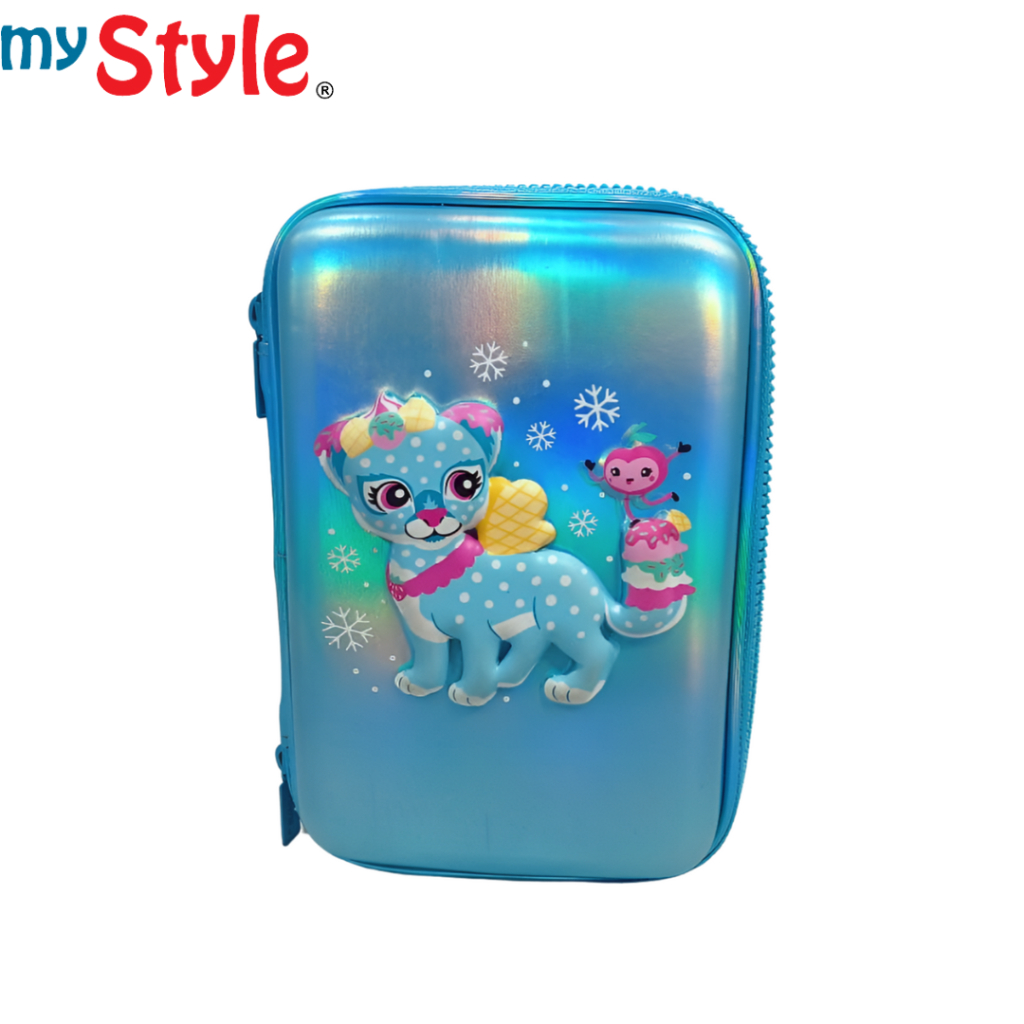 Jual My Style TM 2271 Snow Leopard Hardtop Pencil case Metal Finish ...