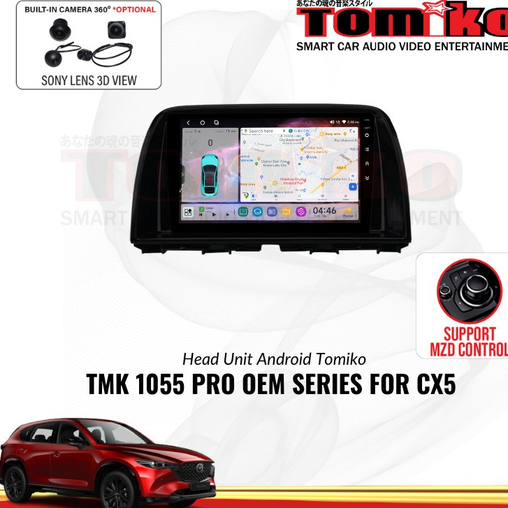 Jual Head Unit Android Tomiko TMK 1055 PRO OEM Series for CX5 MZD ...