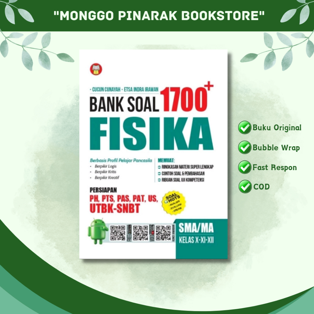Jual BUKU BANK SOAL 1700 PLUS FISIKA SMA/MA KELAS X-XI-XII | Shopee Indonesia