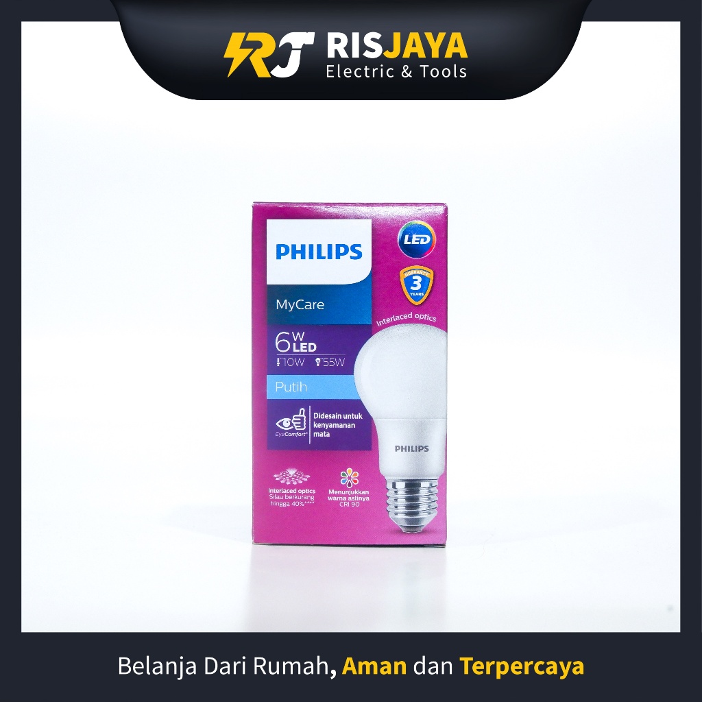 Jual Lampu LED Philips 6 Watt Putih | Shopee Indonesia